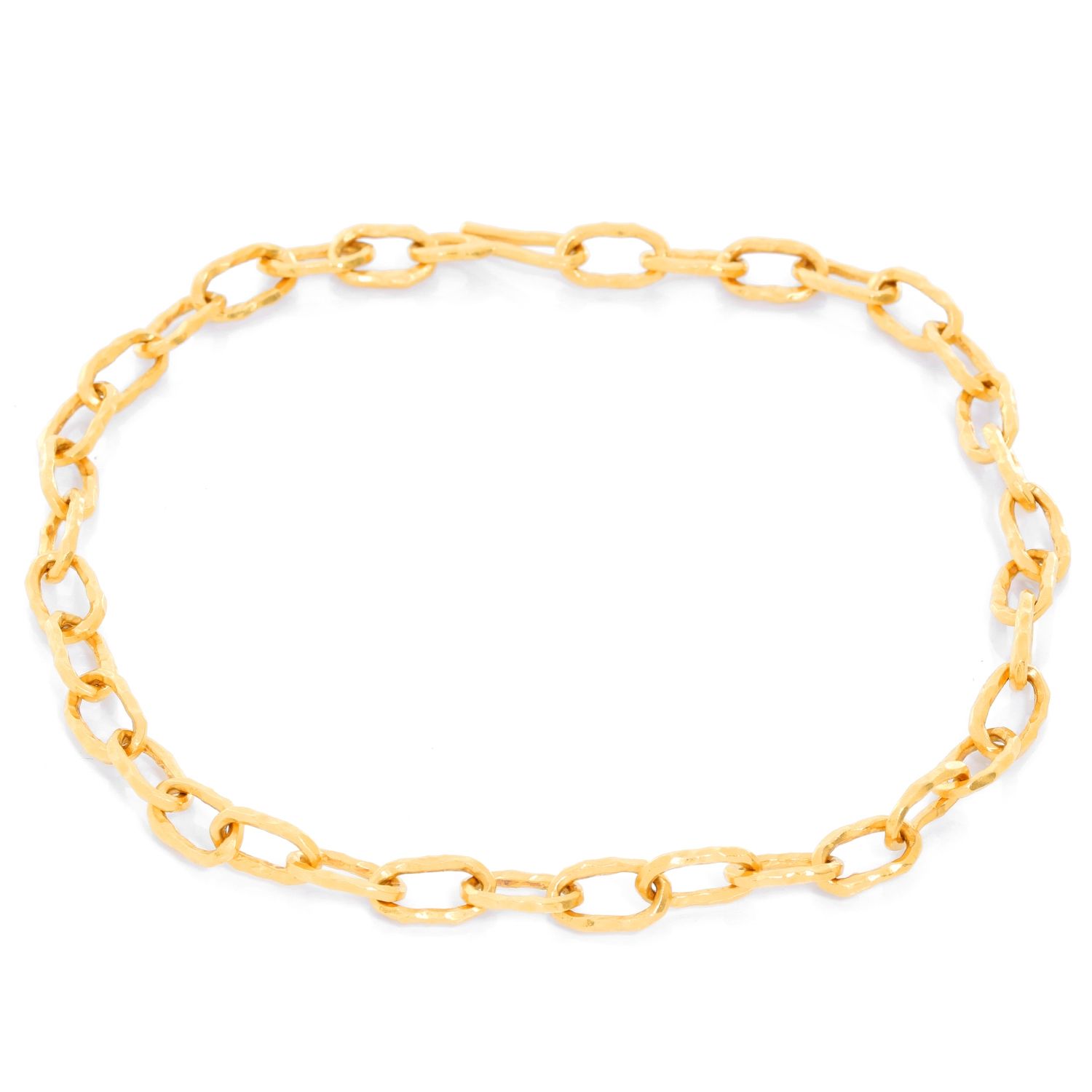 Jean Mahie 22K Yellow Gold Link Necklace Jean Mahie 22K Yellow Gold Link Necklace